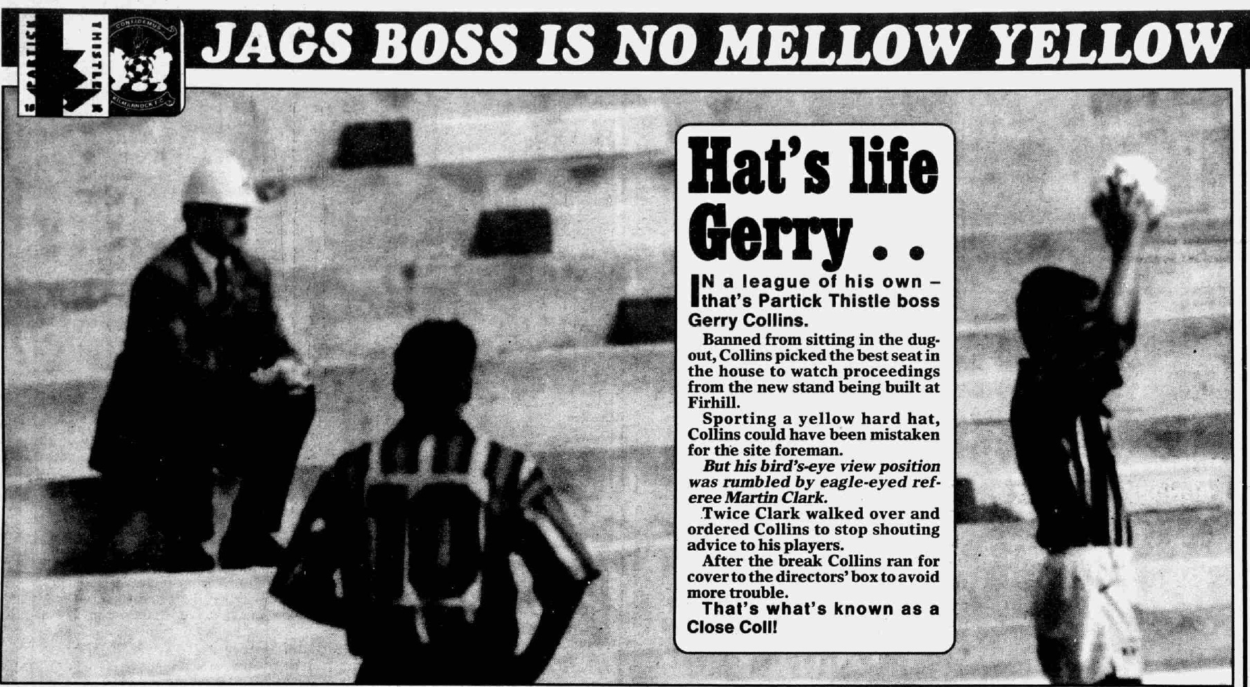 Gerry Collins - Rest in Peace - Main Jags forum - Unofficial Partick ...